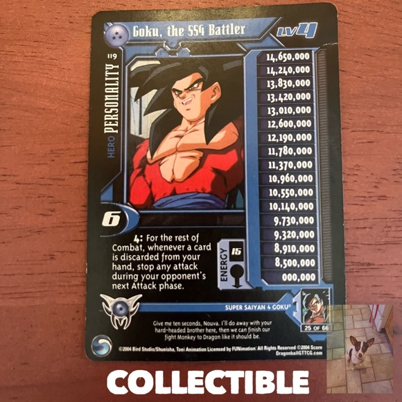 Toys | Dragonball Z Gt Goku Ss4 Battler Card | Poshmark